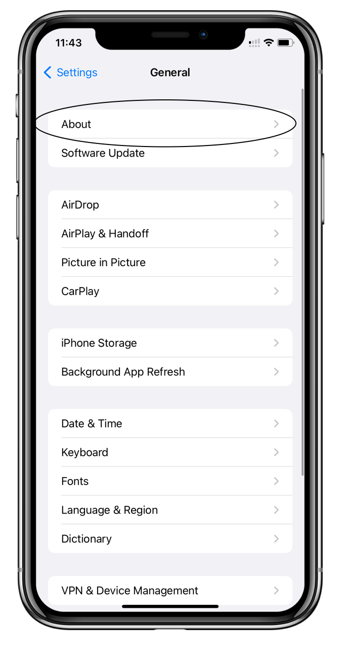 iPhone/iPad – Locating the MAC address – ClubWiFi